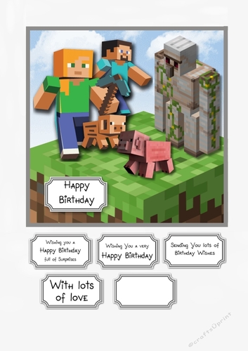 Minecraft Birthday - CUP1089528_43516 | Craftsuprint