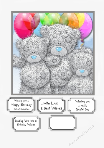 Tatty Teddy Birthday - CUP1138267_43516 | Craftsuprint