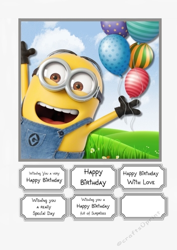 Minion Birthday - CUP1163109_43516 | Craftsuprint