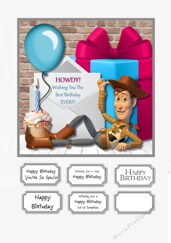 Woody Howdy Happy Birthday - CUP1166639_43516 | Craftsuprint