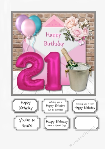 21st Birthday Female - CUP1171373_43516 | Craftsuprint
