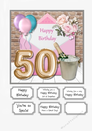 50th Birthday - CUP1171374_43516 | Craftsuprint