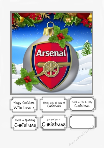 Arsenal fan Christmas - CUP1185659_43516 | Craftsuprint