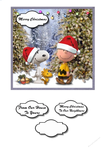 Charlie Brown and Snoopy Christmas - CUP832009_43516 | Craftsuprint