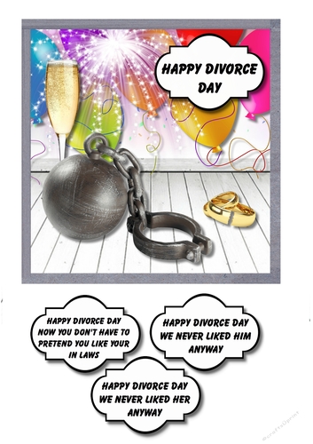 Happy Divorce Day - CUP833972_43516 | Craftsuprint