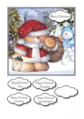 Forever Friends Christmas Santa - CUP838921_43516 | Craftsuprint