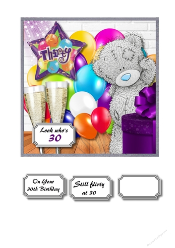 Tatty teddy still flirty at 30 - CUP841817_43516 | Craftsuprint