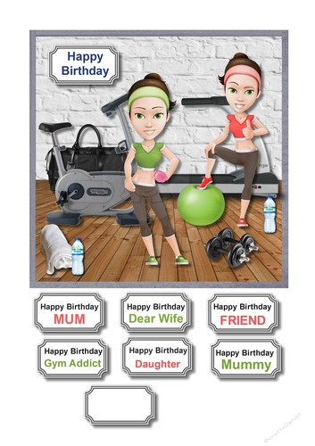 Female gym addict - CUP916489_43516 | Craftsuprint