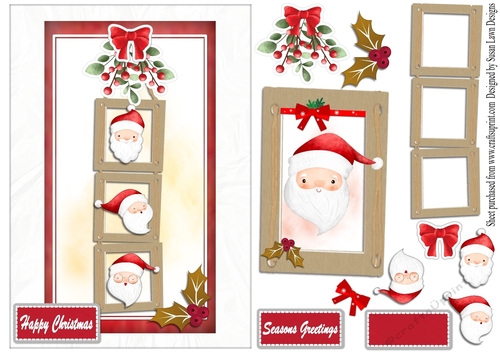 Santa in frames - CUP1182866_18940 | Craftsuprint