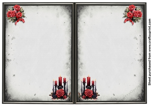 Gothic A5 card insert - CUP1257034_18940 | Craftsuprint