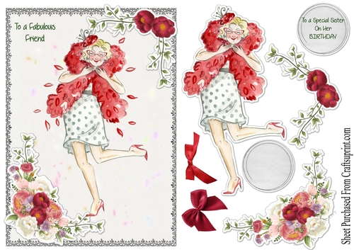 Happy Birthday - fabulous friend - CUP952450_18940 | Craftsuprint