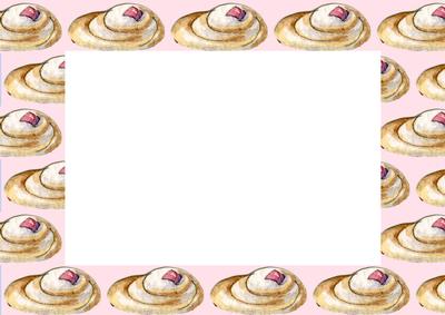 Danish Pastry Frame Insert - CUP185896_1030 | Craftsuprint