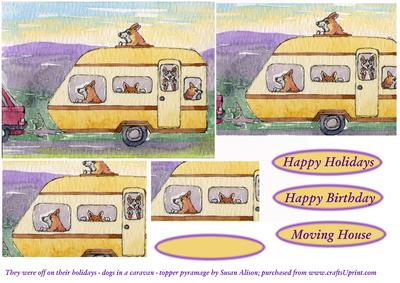 They Were Off on Their Holidays - Dogs in a Caravan - Topper ...
