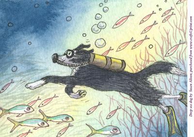 A4 Deep Sea Dog Diver - CUP196370_1030 | Craftsuprint
