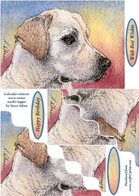 Labrador Retriever Wavy Corner Stacker Topper - CUP211651_1030 ...