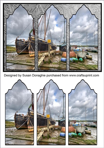 Boat Yard Triptych - CUP1168294_114 | Craftsuprint