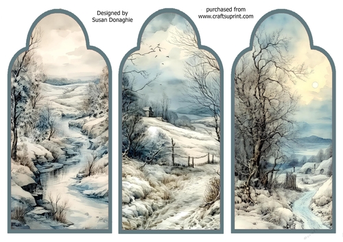 Winter Scenes Trifold - CUP1318603_114 | Craftsuprint