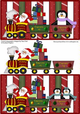 Santa's Christmas Train - CUP16101_114 | Craftsuprint
