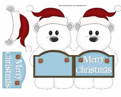 Christmas Polar Bear - CUP23366_114 | Craftsuprint