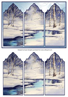 Snow Scene Triptych - CUP351874_114 | Craftsuprint