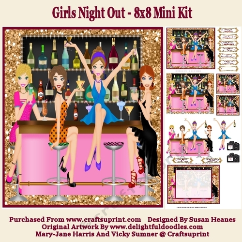 Girls Night Out - 8x8 Mini Kit - CUP1044785_846 | Craftsuprint