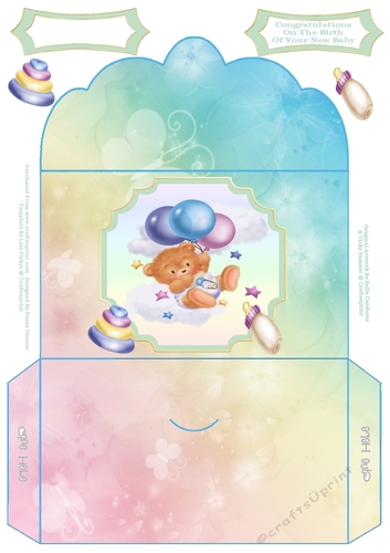 Sweet Baby Bears - Money Wallet - CUP1108144_846 | Craftsuprint