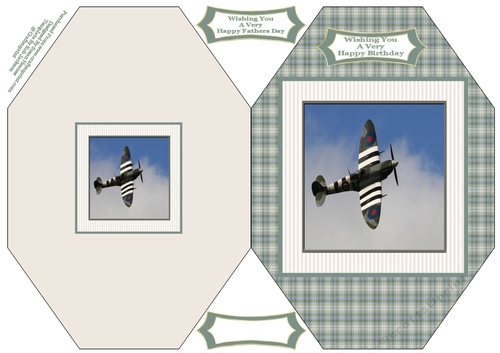The Spitfire - Cut And Fold Card - CUP1110864_846 | Craftsuprint
