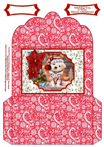 Sweet Christmas Dog 2 - Money Wallet - CUP1132194_846 | Craftsuprint