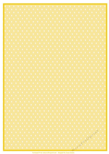 Yellow And White Polka Dot - Paper - CUP1149749_846 | Craftsuprint