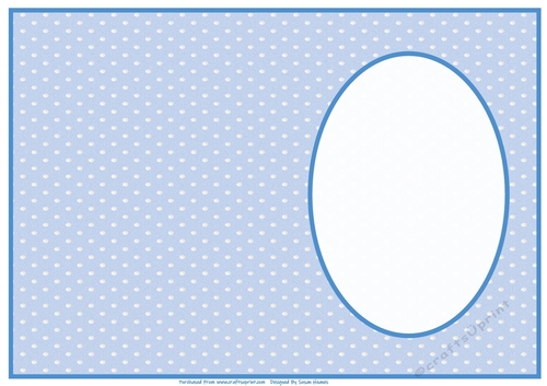 Blue And White Polka Dots - Insert - CUP1149978_846 | Craftsuprint