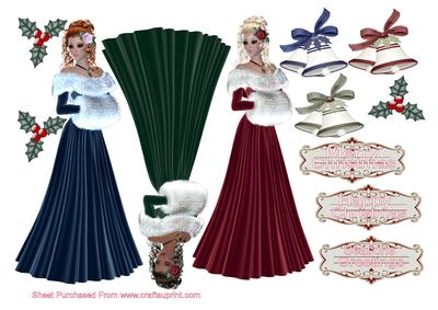 Christmas Holly Toppers 2 - CUP116067_846 | Craftsuprint