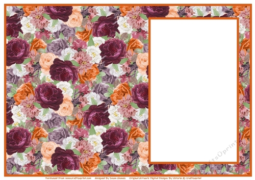 Beautiful Autumn Floral - Insert - CUP1176868_846 | Craftsuprint