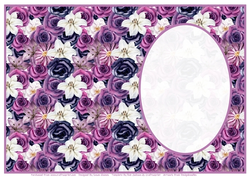 Pink And Purple Floral - Insert 2 - CUP1177753_846 | Craftsuprint