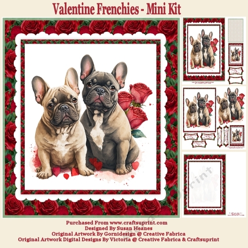 Valentine Frenchies - Mini Kit - CUP1197228_846 | Craftsuprint