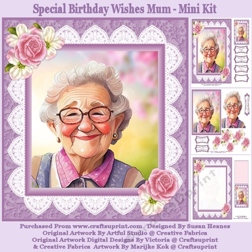 Special Birthday Wishes Mum - Mini Kit - CUP1211773_846 | Craftsuprint