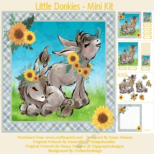 Little Donkies - Mini Kit - CUP1220057_846 | Craftsuprint