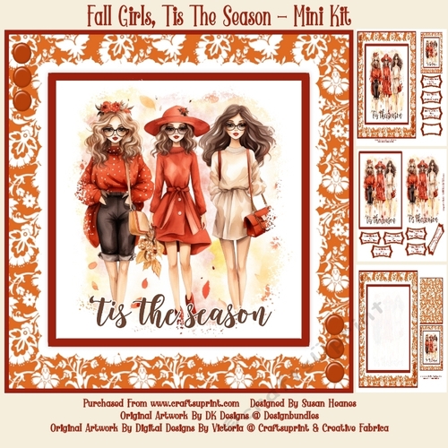 Fall Girls, Tis The Season - Mini Kit - CUP1259228_846 | Craftsuprint