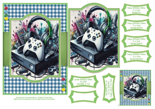 For A Birthday Gamer - 5x7 - CUP1288313_846 | Craftsuprint