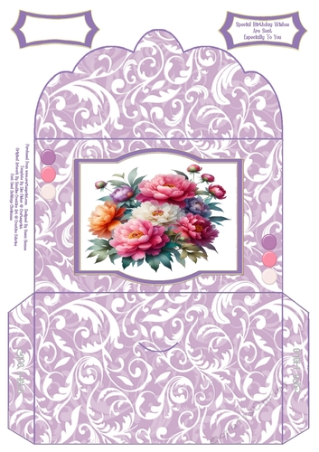 Spring Peonies - Money Wallet - CUP1296948_846 | Craftsuprint