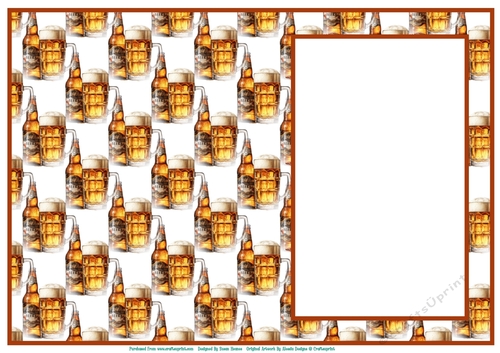 A Pint Of Beer - Insert - CUP1307590_846 | Craftsuprint