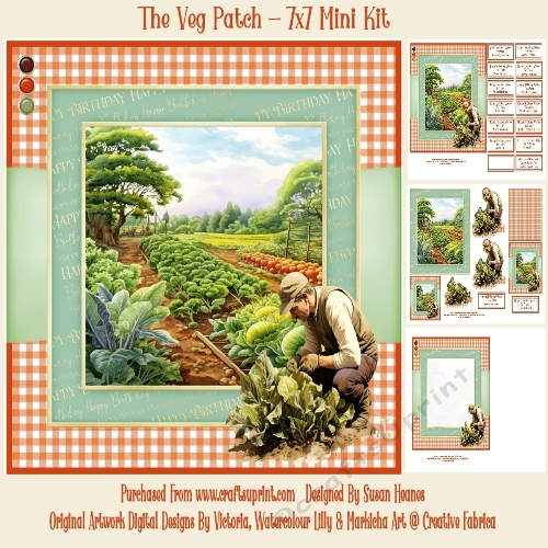 The Veg Patch - 7x7 Mini Kit - CUP1363868_846 | Craftsuprint