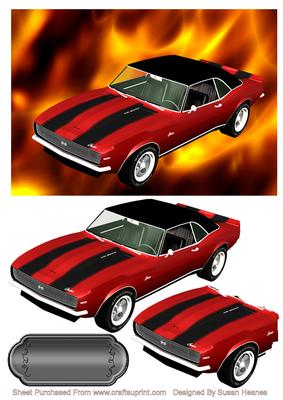 Fire Red Fast Car - CUP203791_846 | Craftsuprint