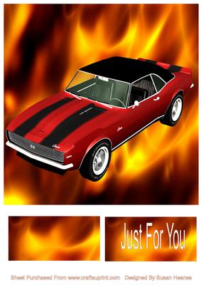 Fire Red Fast Car 2 - CUP203810_846 | Craftsuprint