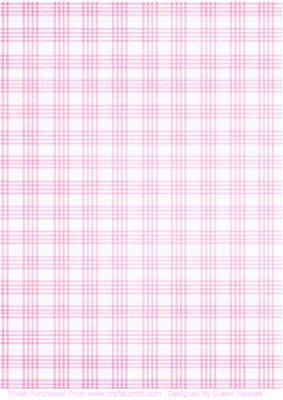 Baby Pink Plaid Paper - CUP211521_846 | Craftsuprint