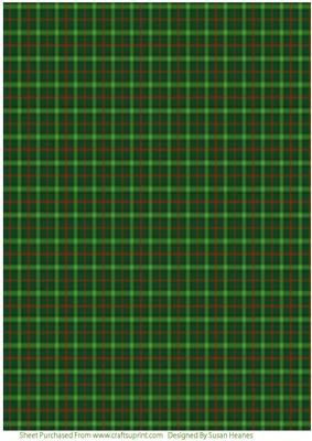Christmas Green Check Paper - CUP253604_846 | Craftsuprint
