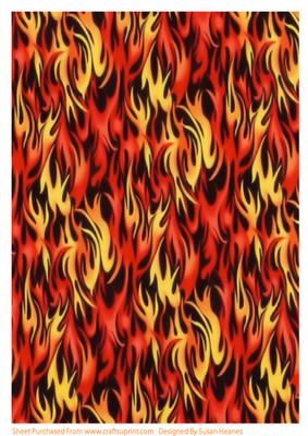 Burning Flames Paper - CUP262973_846 | Craftsuprint