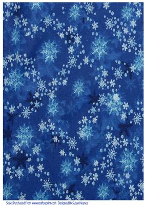 Blue Snowflake Paper - CUP262995_846 | Craftsuprint