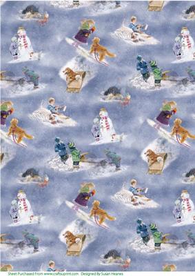 Snow Scene Paper 2 - CUP265624_846 | Craftsuprint