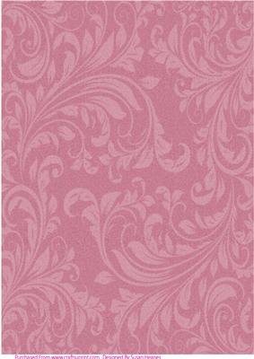 Dusky Pink Swirls Paper - CUP299339_846 | Craftsuprint