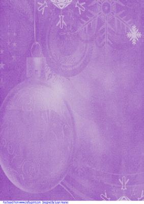 Purple Christmas Paper 2 - CUP355096_846 | Craftsuprint